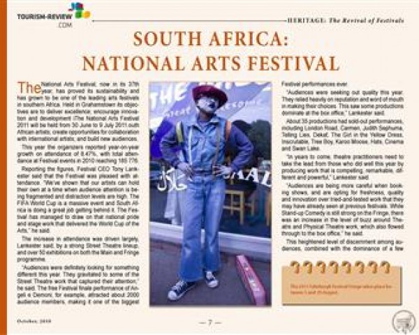 National Arts Festival Attracts Artists and Visitors to South Africa | .TR