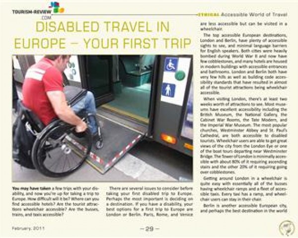Europe: Travel Tips for Disabled Tourists | .TR