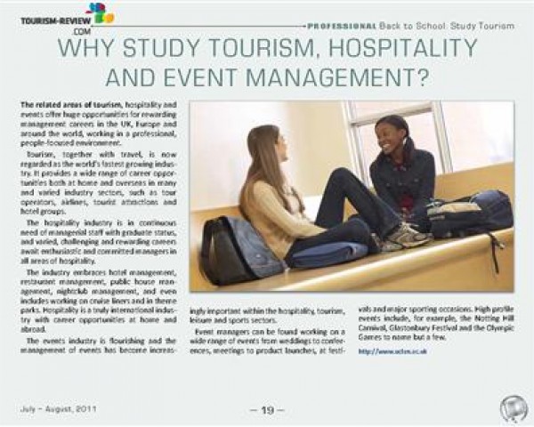Why Study Tourism? Education in Hospitality Is Essential | .TR