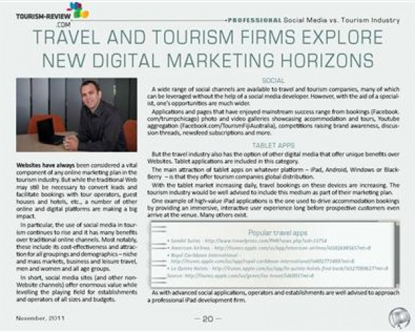 Travel and Tourism Companies Exploring New Digital Marketing Horizons | .TR