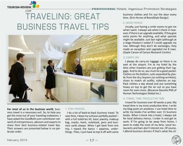 Top 10 Business Travel Tips | .TR