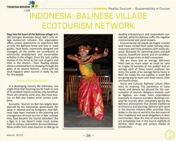 Indonesia: Village Ecotourism Network Inviting Visitors | .TR